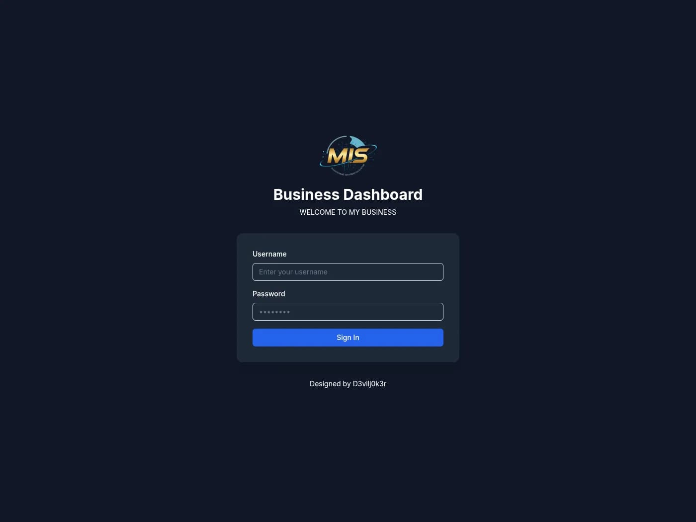 Business Dashboard v3 GH