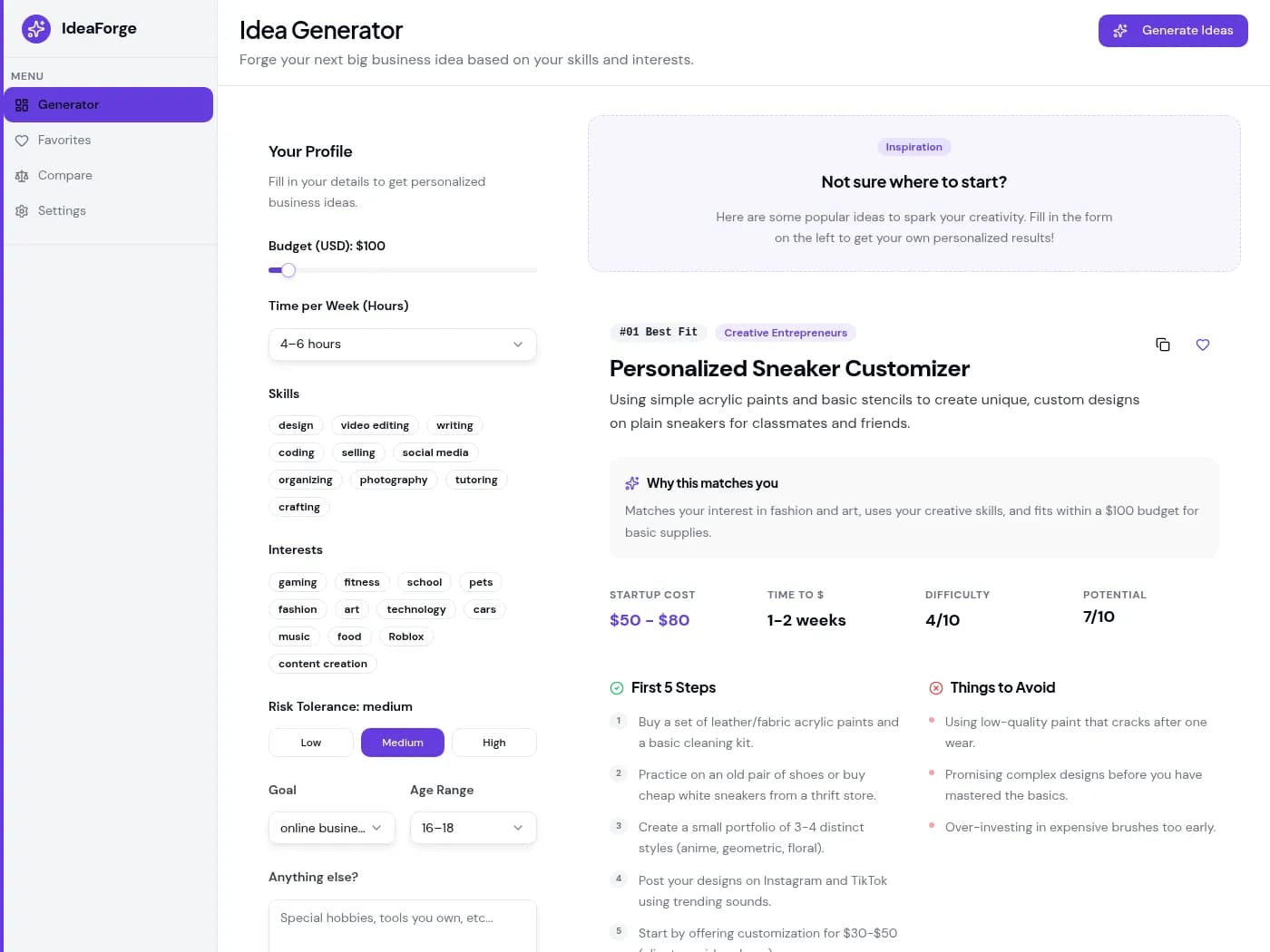 Business Idea Forge