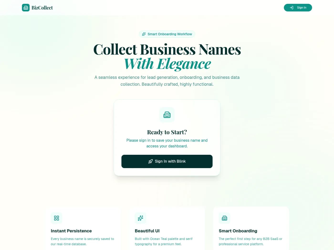 Biz Name Collector