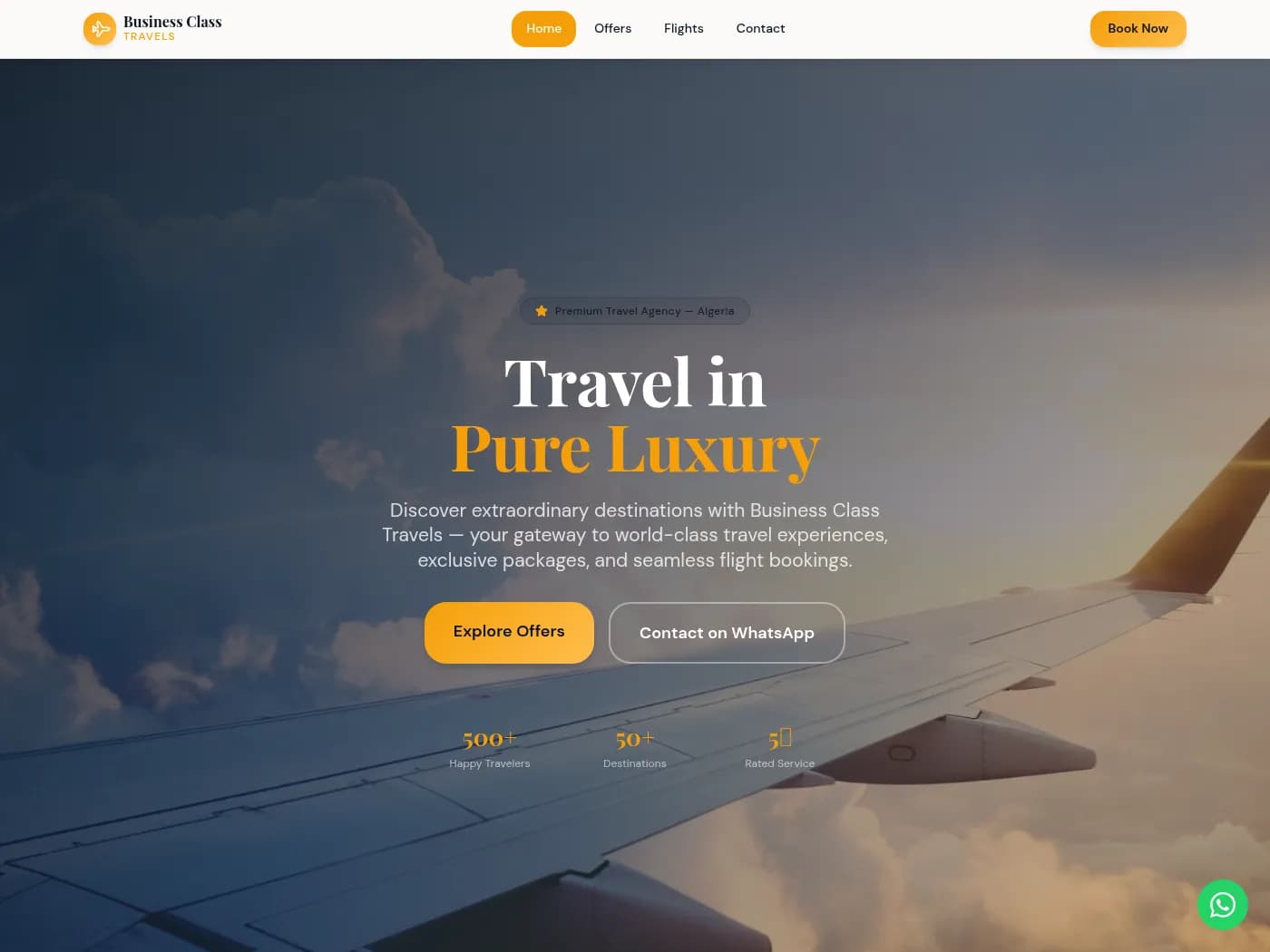 Business Class Travels Web