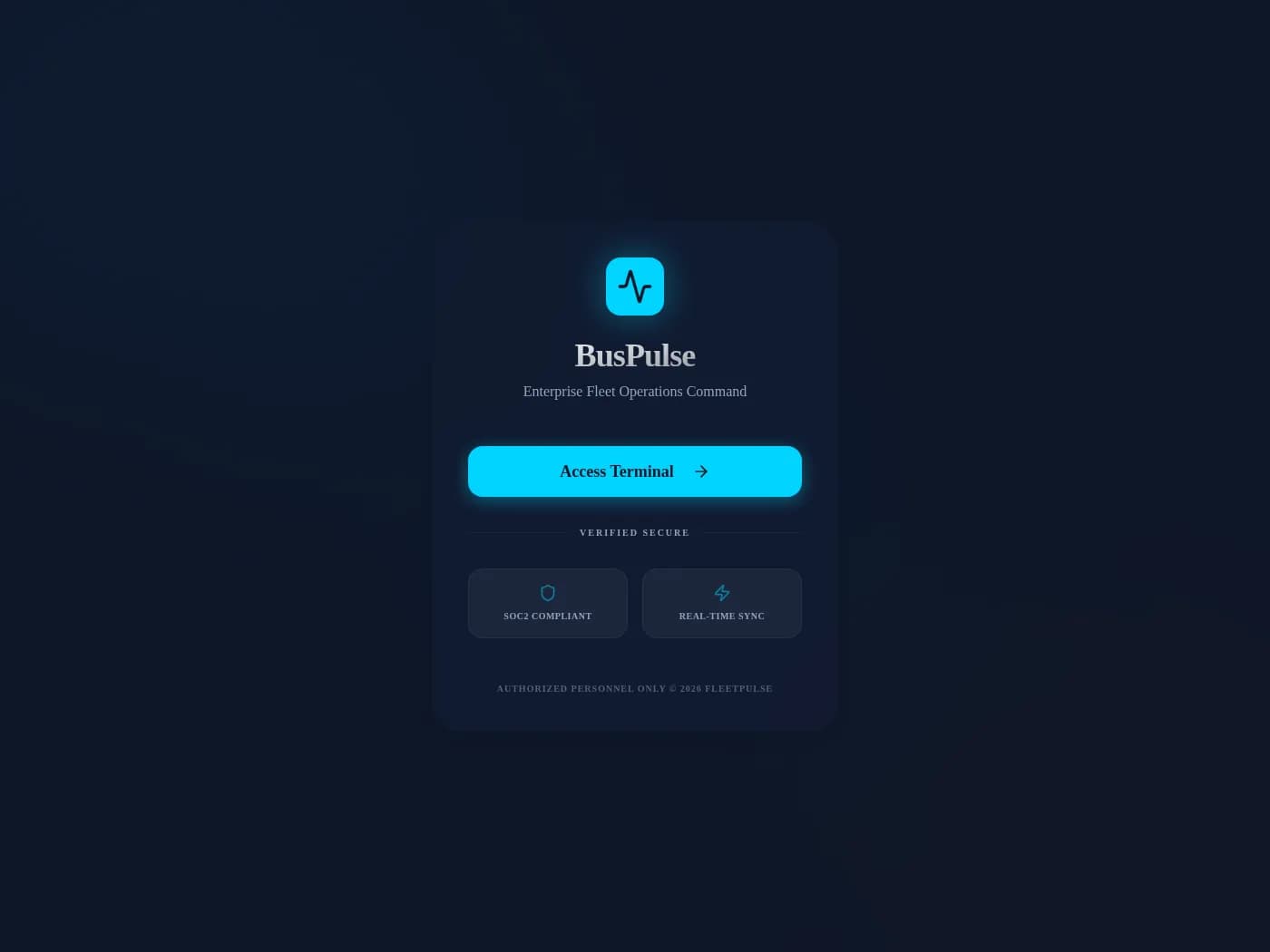 BusPulse Live Map UI