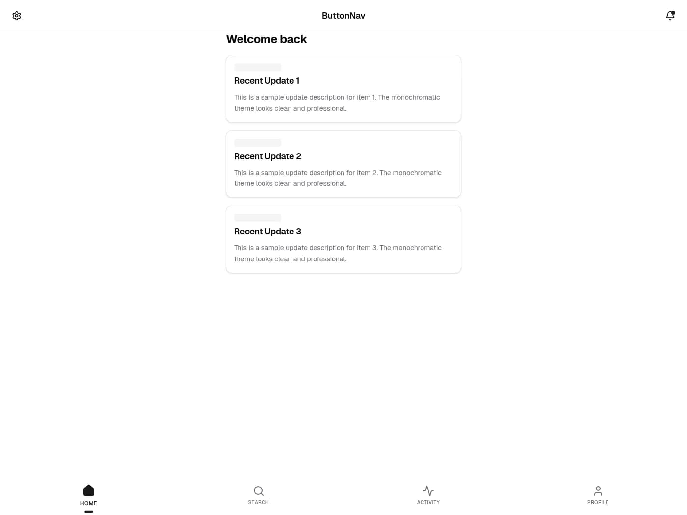 ButtonNav App