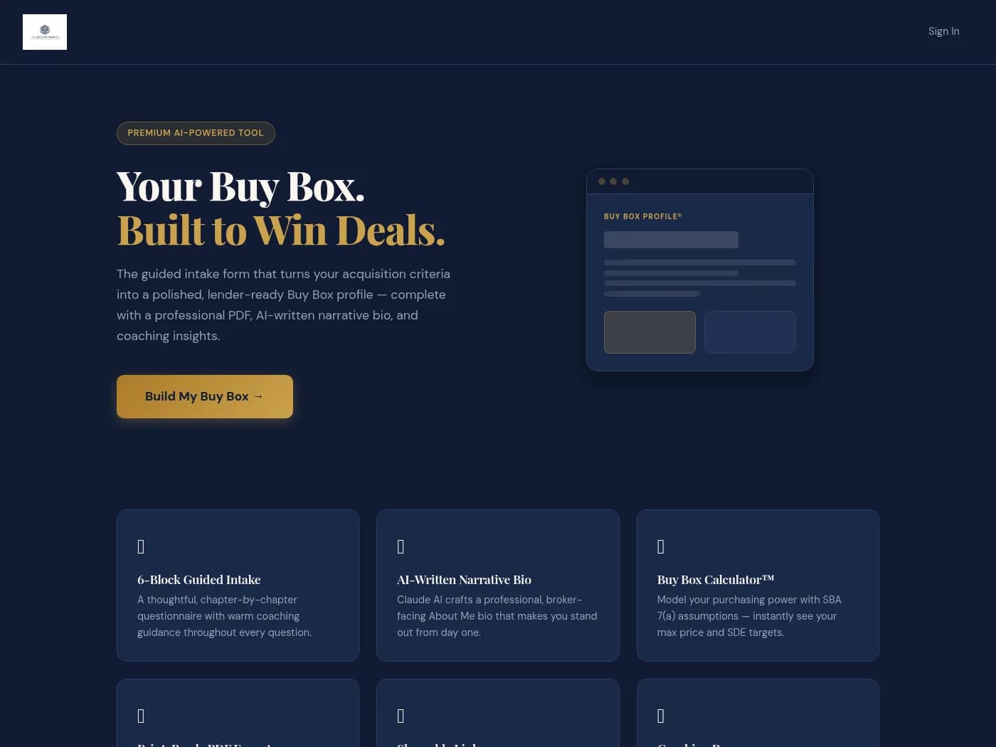 The Buy Box Builder