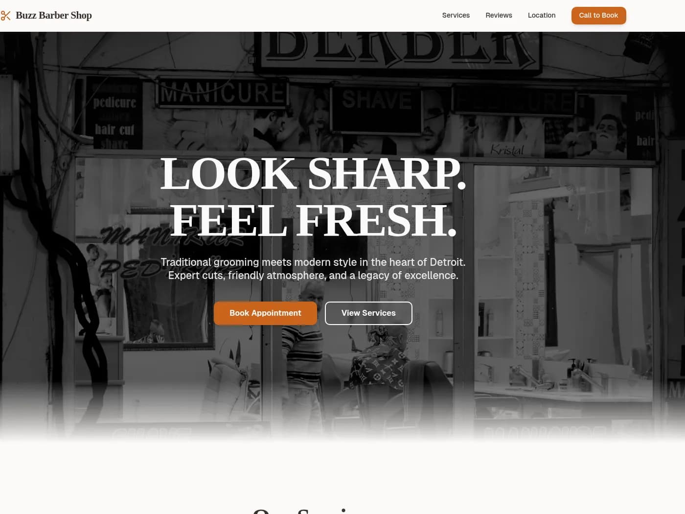 Buzz Barber Shop Site