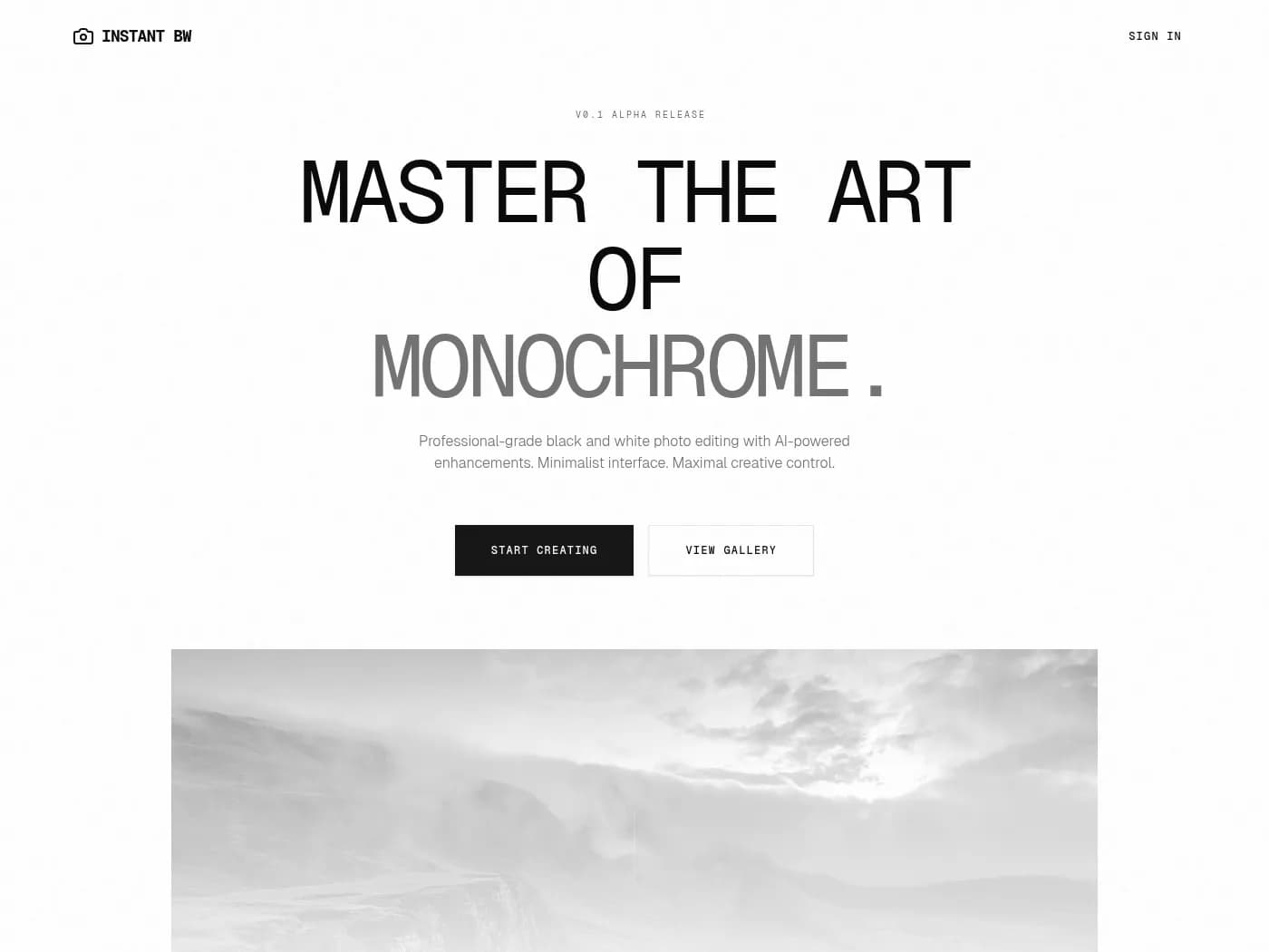 Instant BW Photo Editor