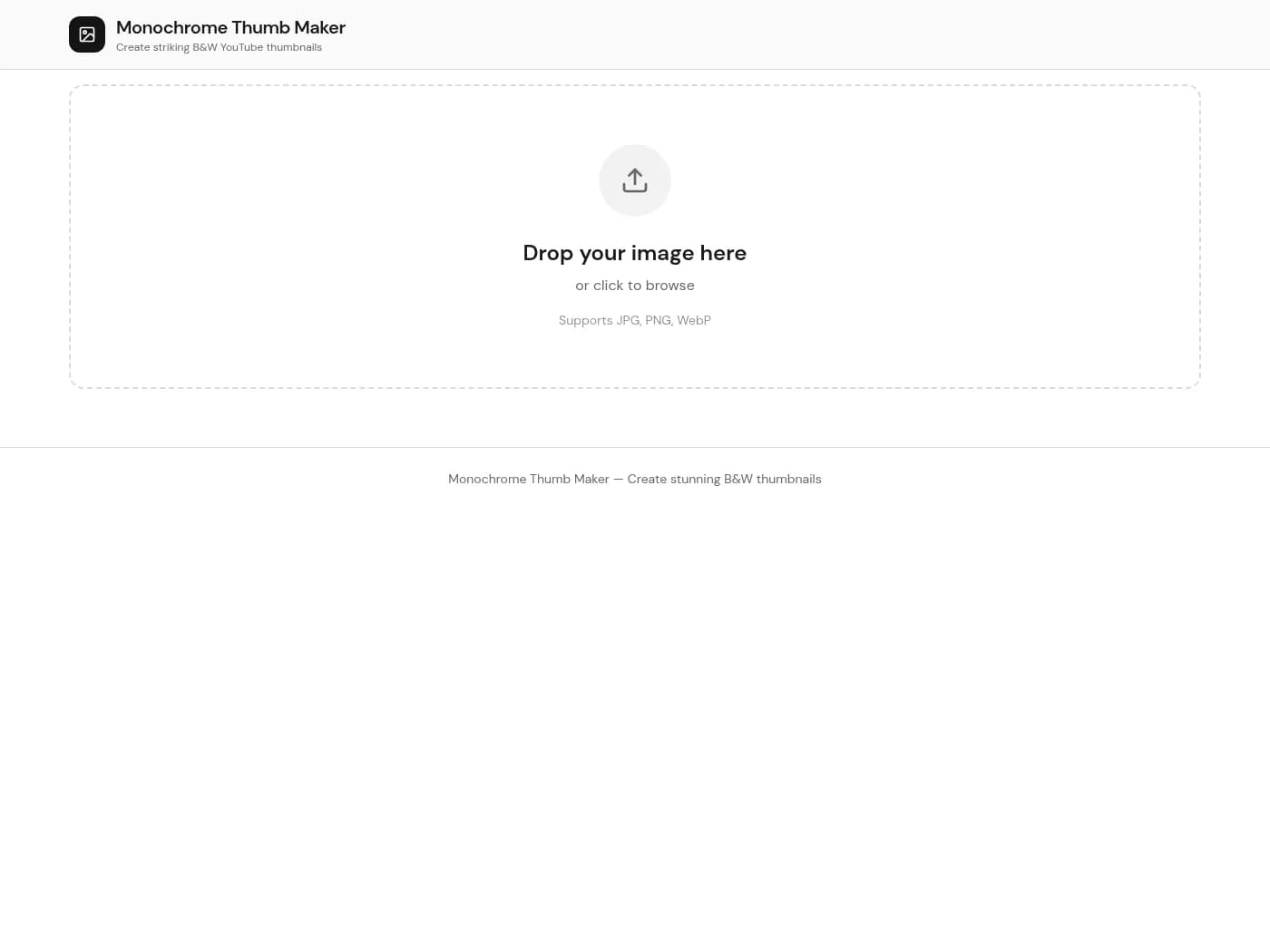 Monochrome Thumb Maker