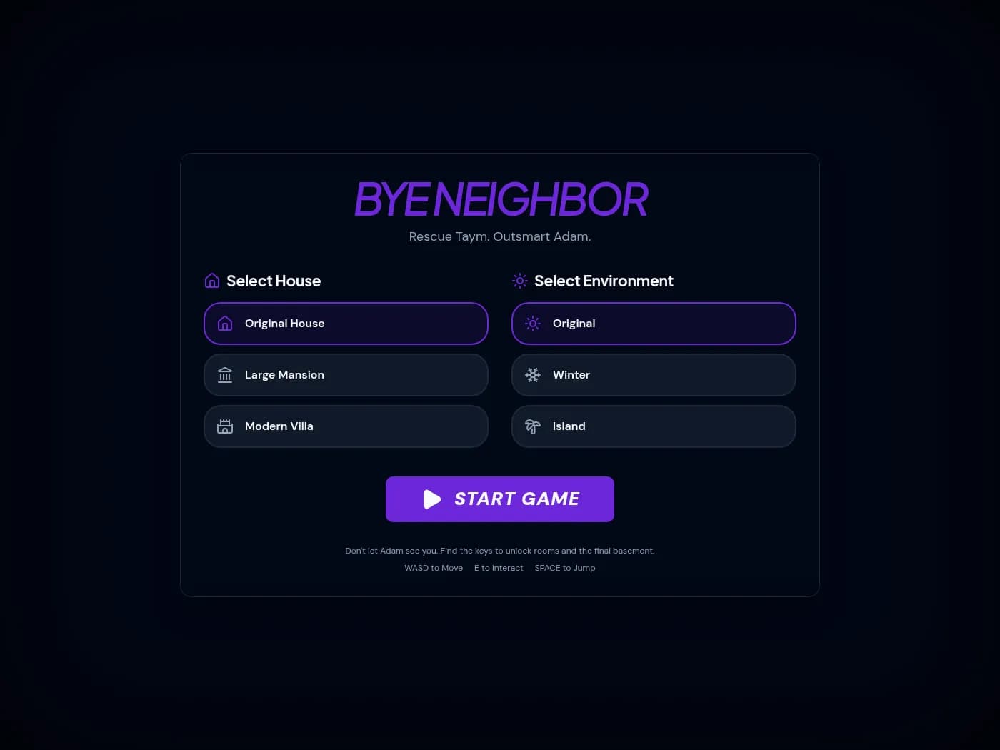 Bye Neighbor Game
