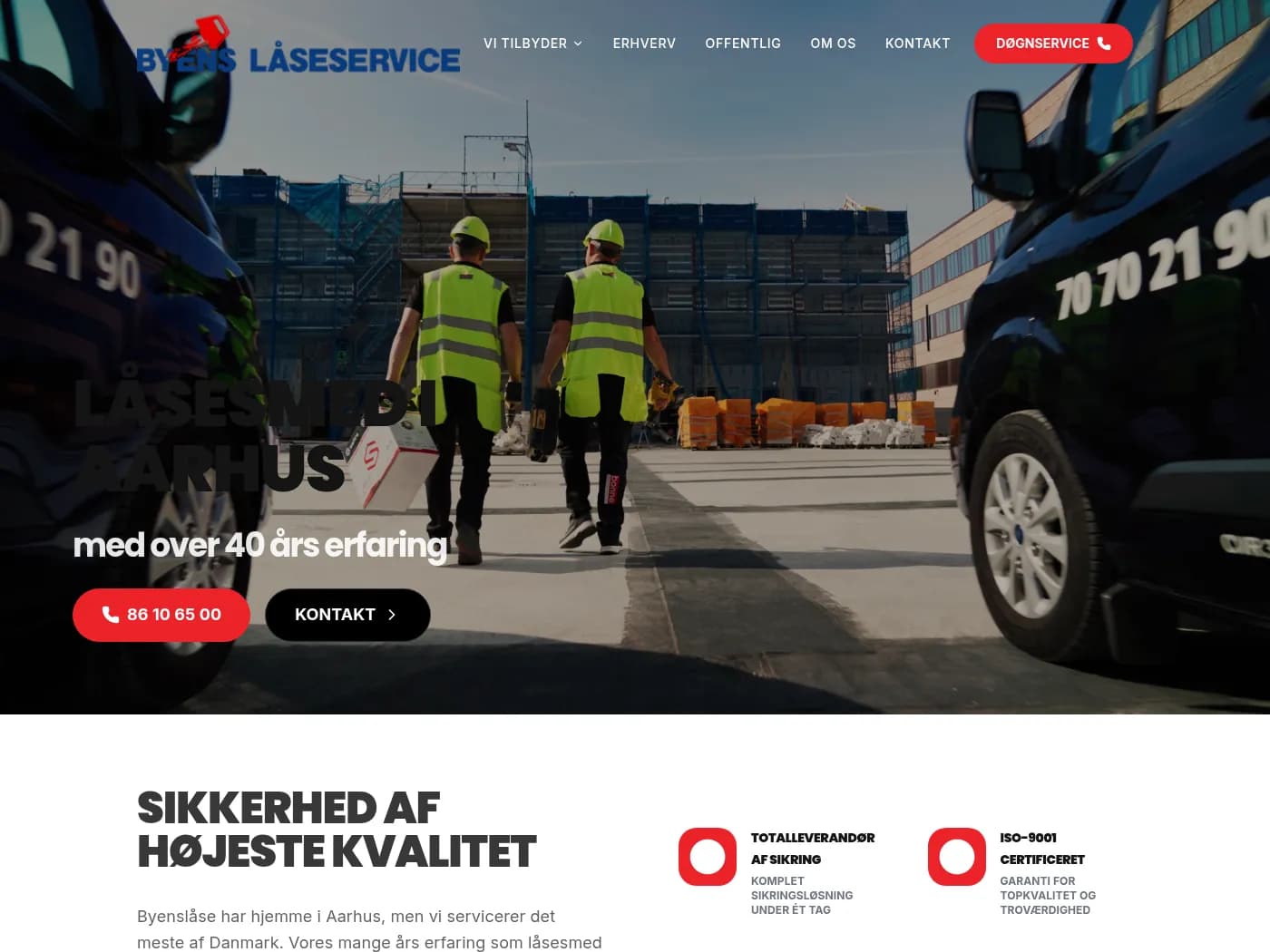 Byens Låseservice Website
