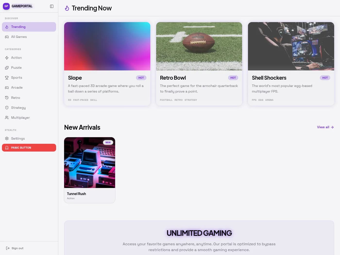 GamePortal Unlocked