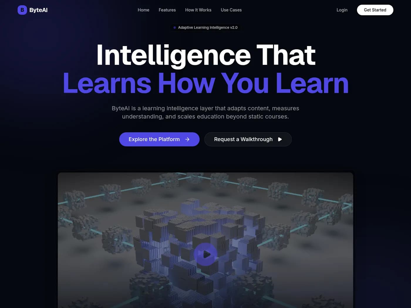 ByteAI Landing Page