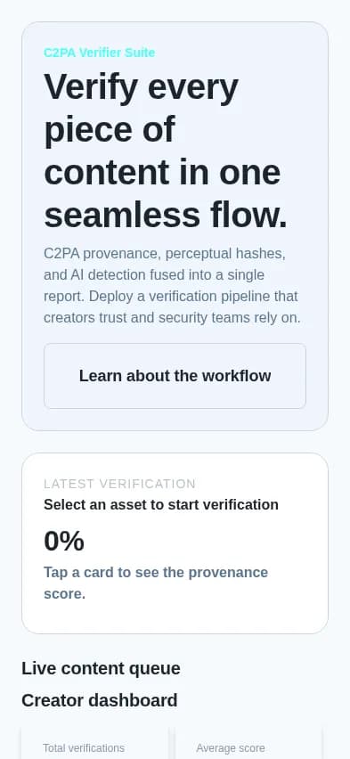 C2PA Verifier Suite