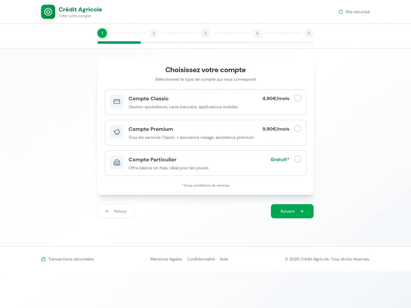 Crédit Agricole Online Account