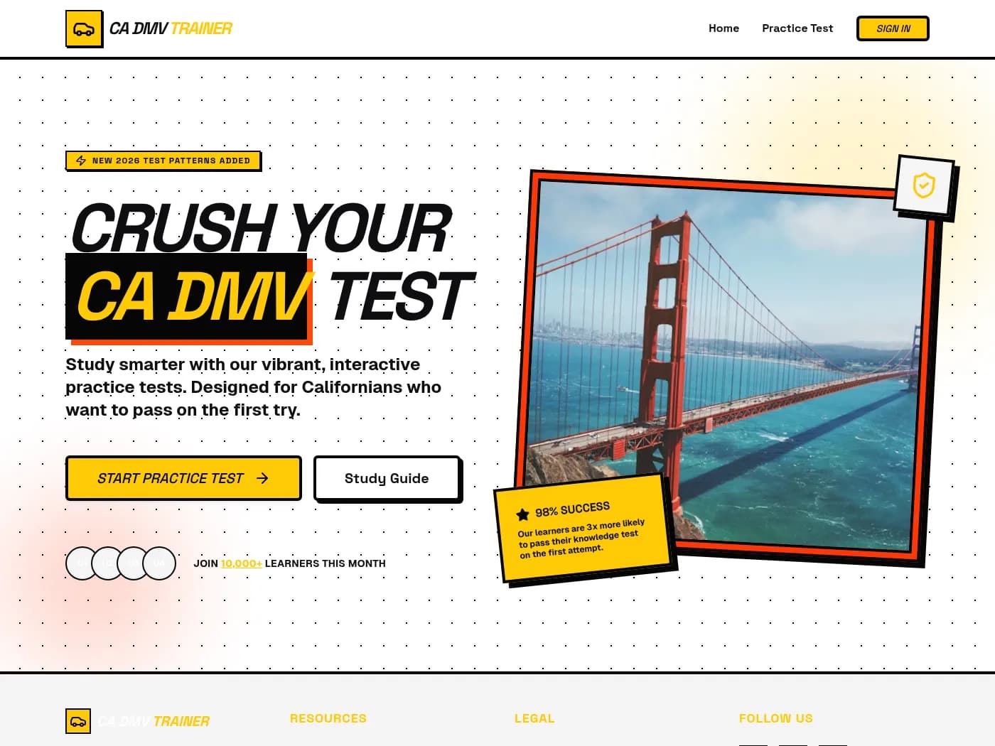CA DMV Test Trainer