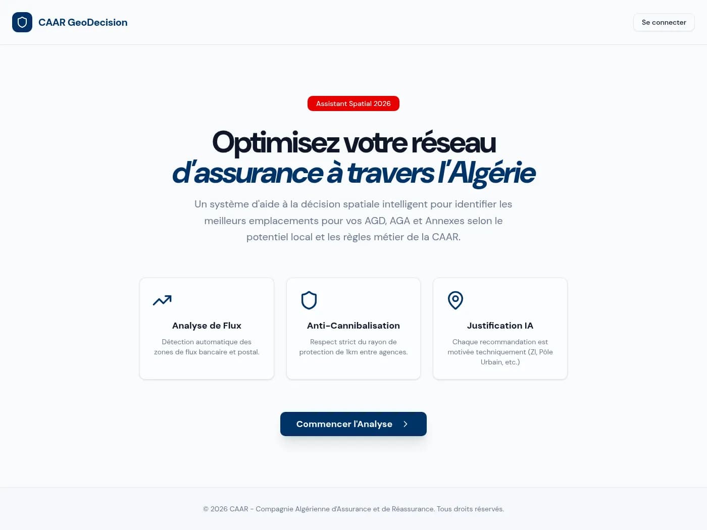 CAAR GeoDecision Assistant