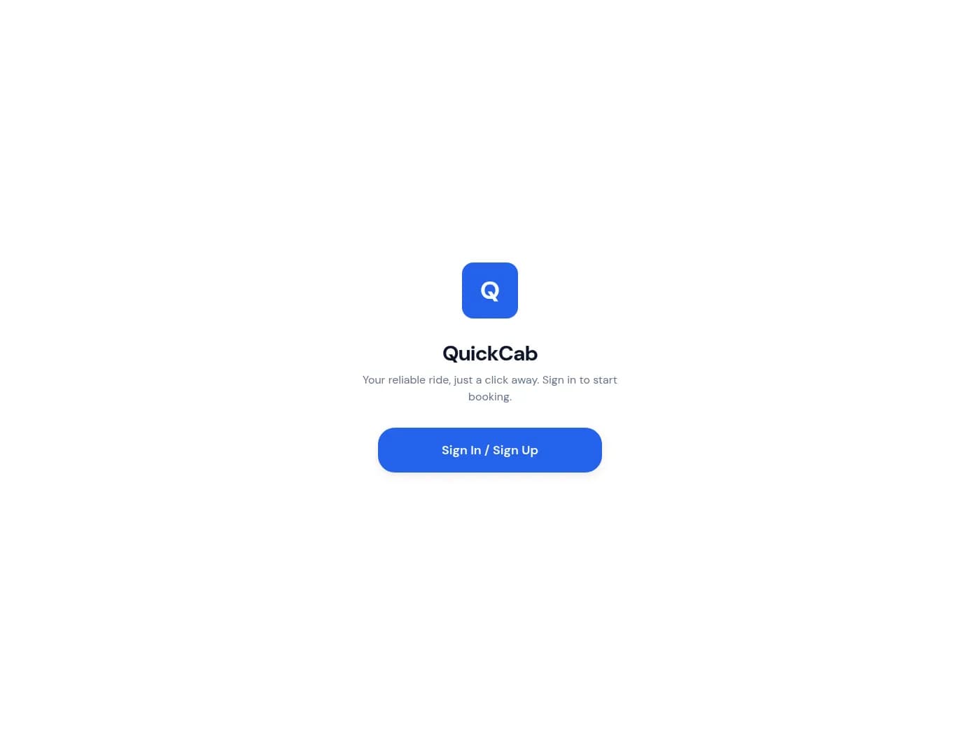 QuickCab Booking