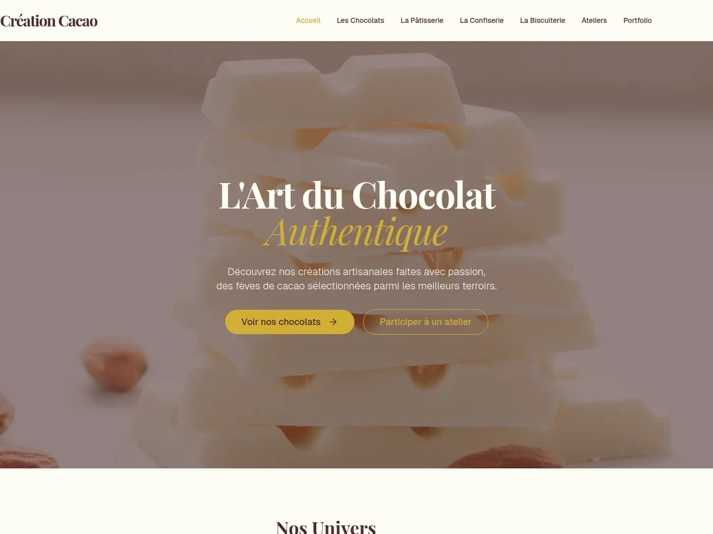 Création Cacao Site