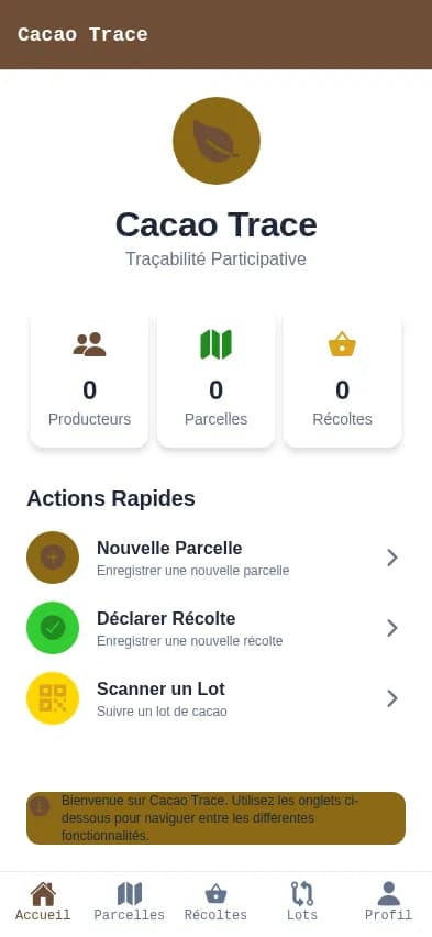 Cacao Trace Mobile