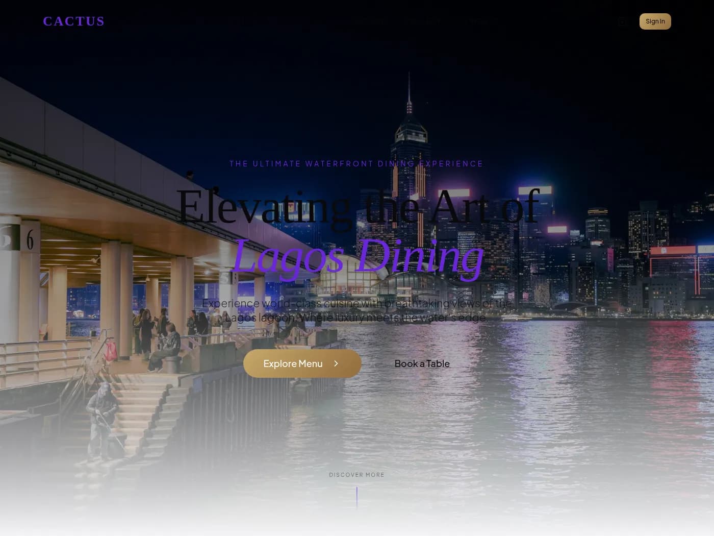 Cactus Restaurant Luxury Site
