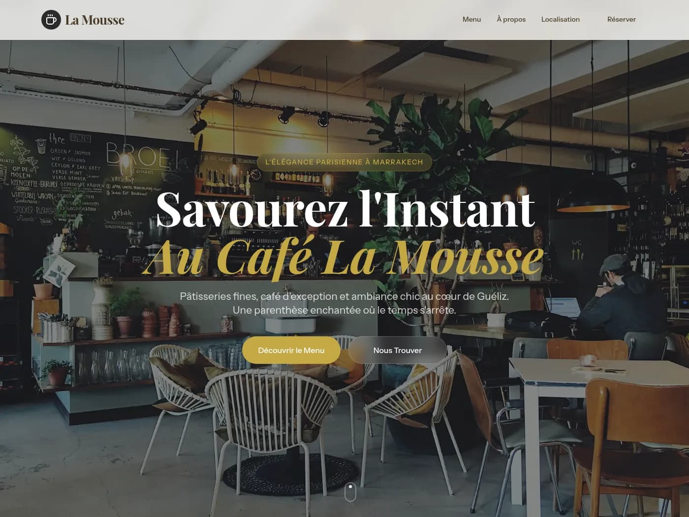 Café Aroma Webpage