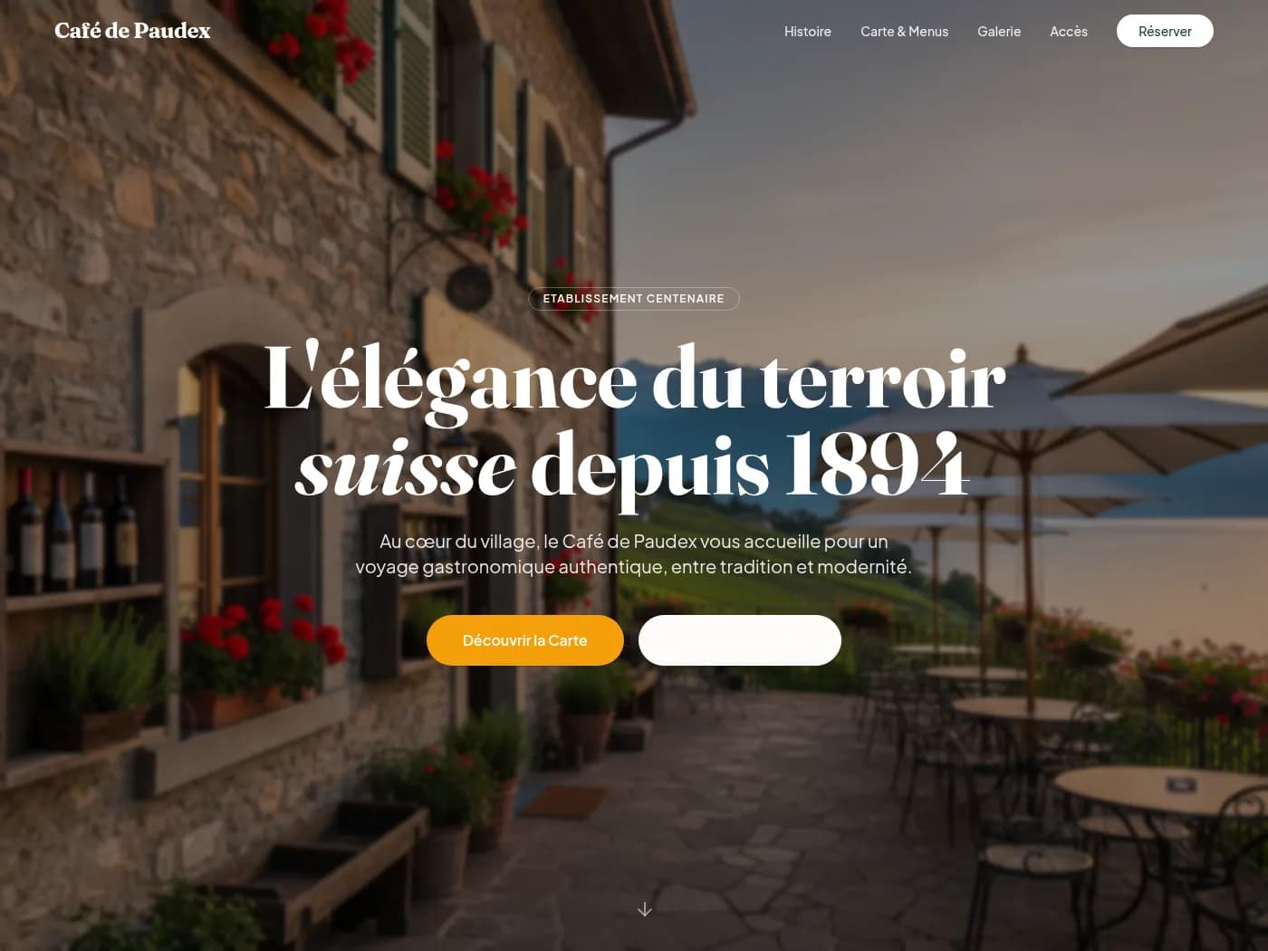 Café de Paudex Site