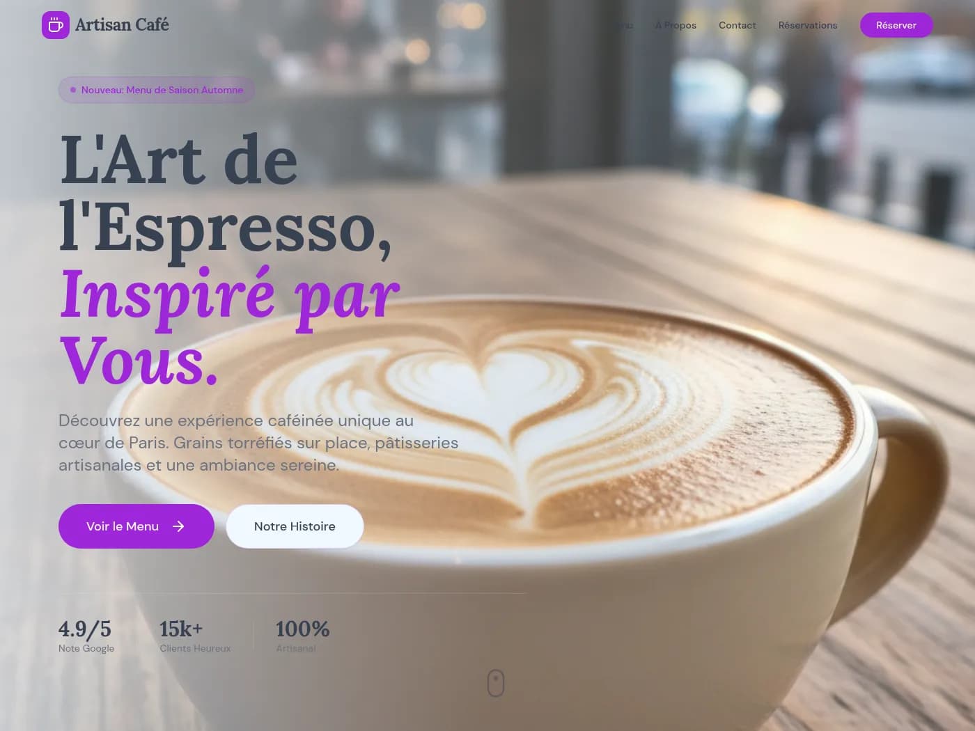 Café Bistro Web Presence