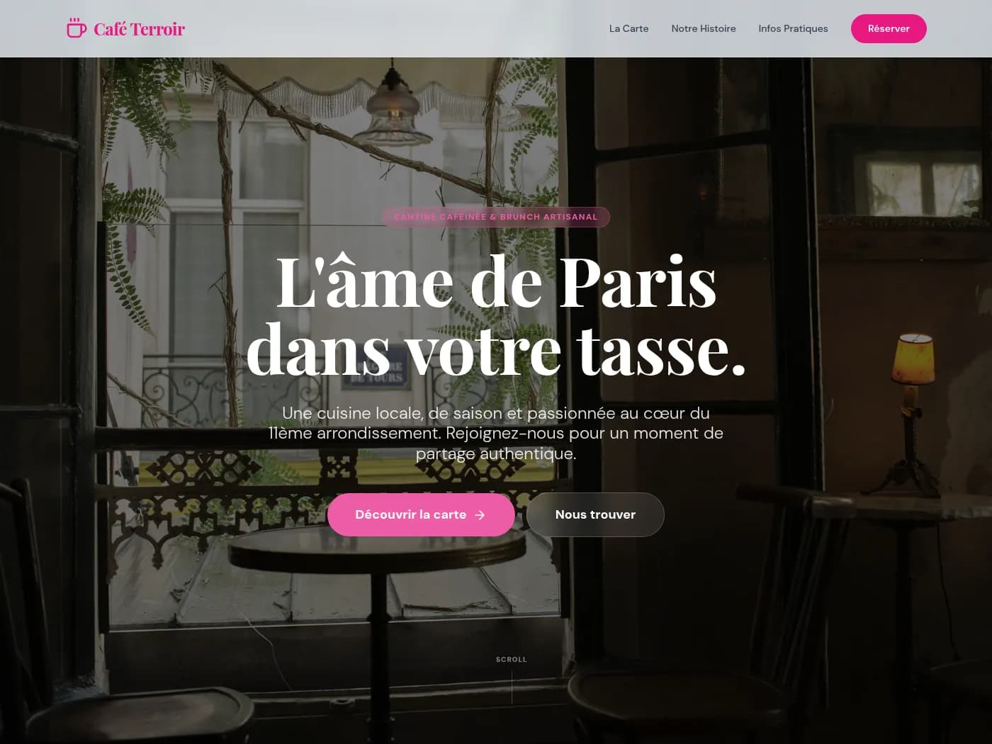Café Terroir Landing