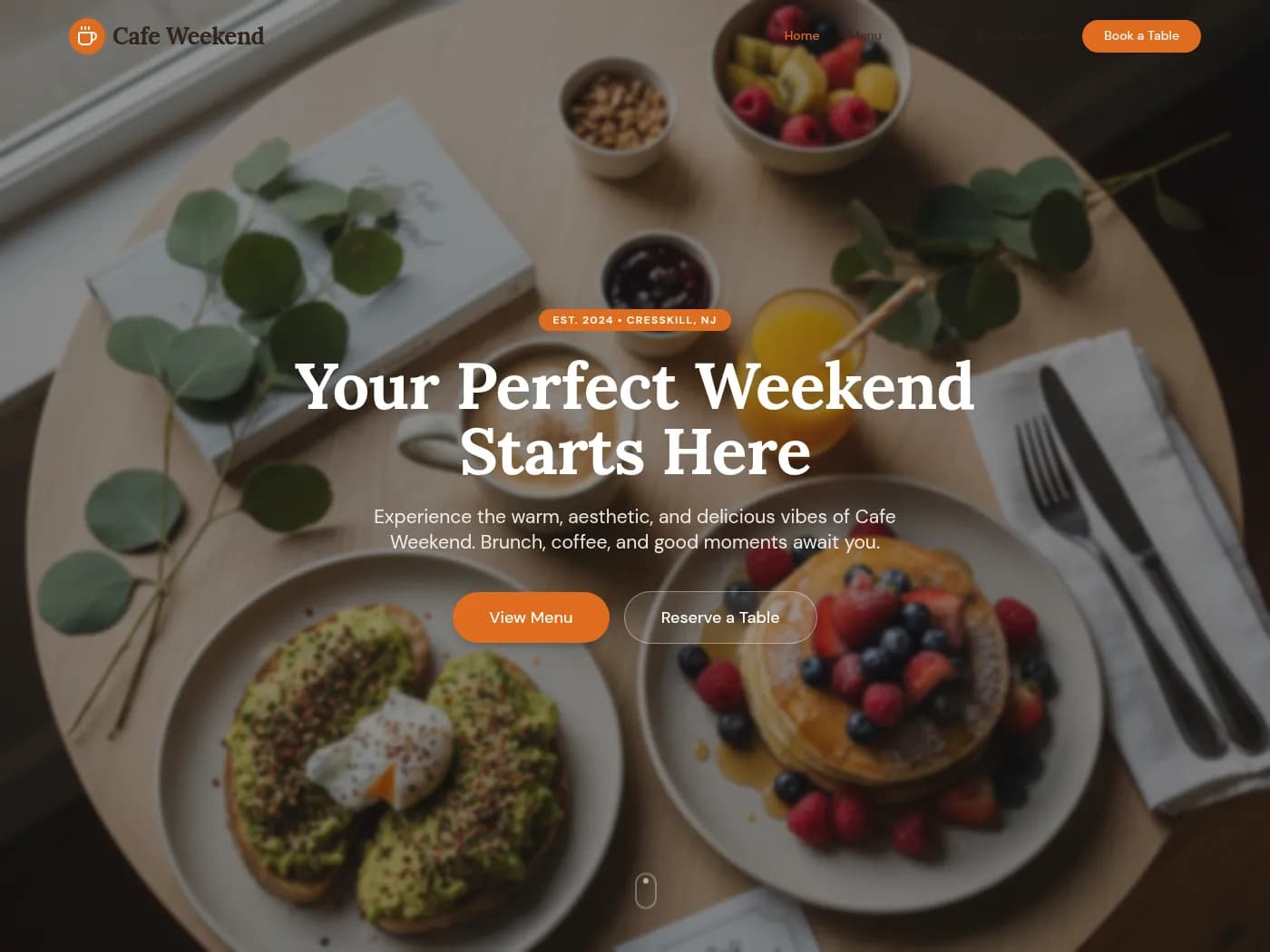 Cafe Weekend Website