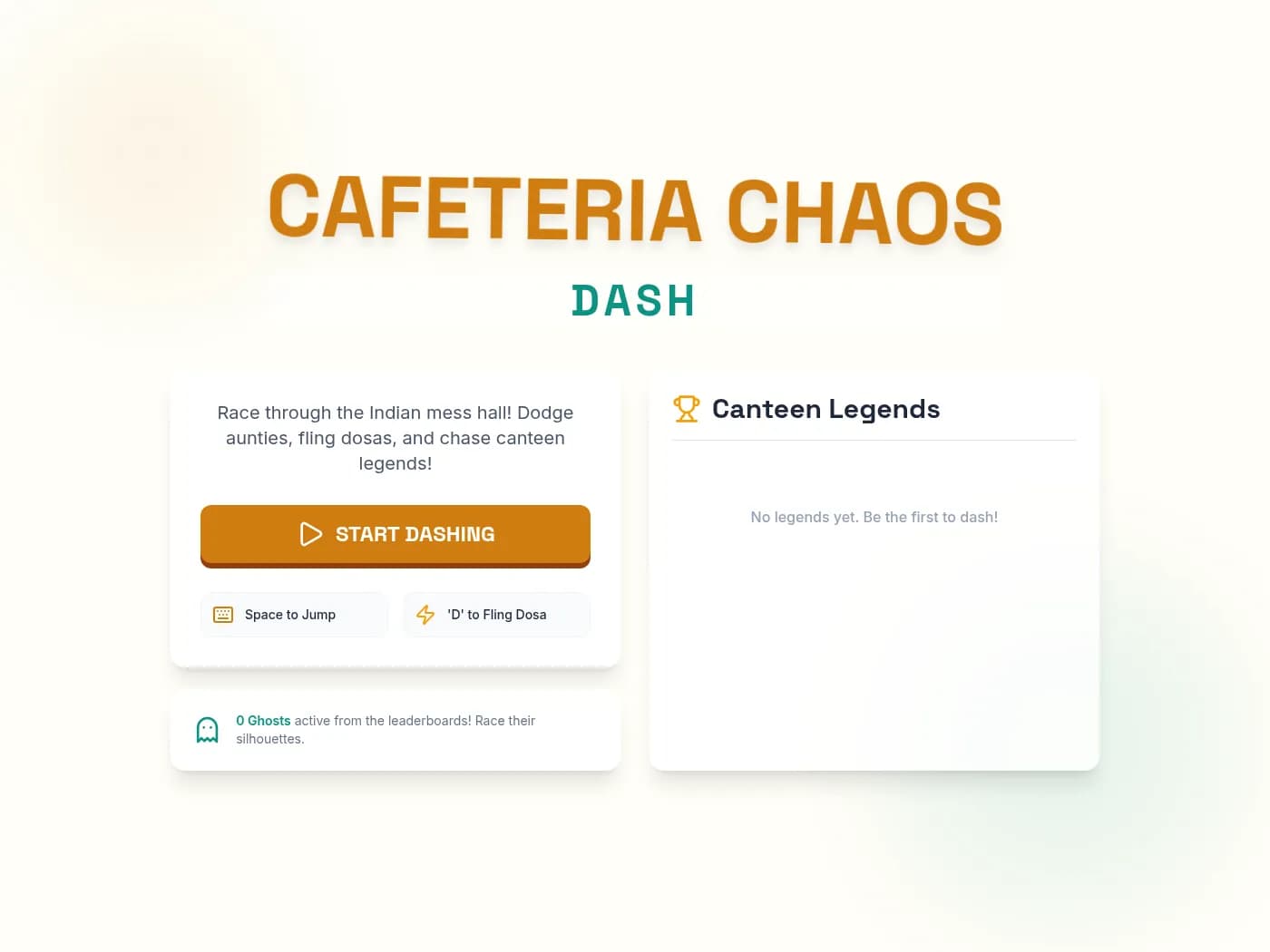 Cafeteria Chaos Dash