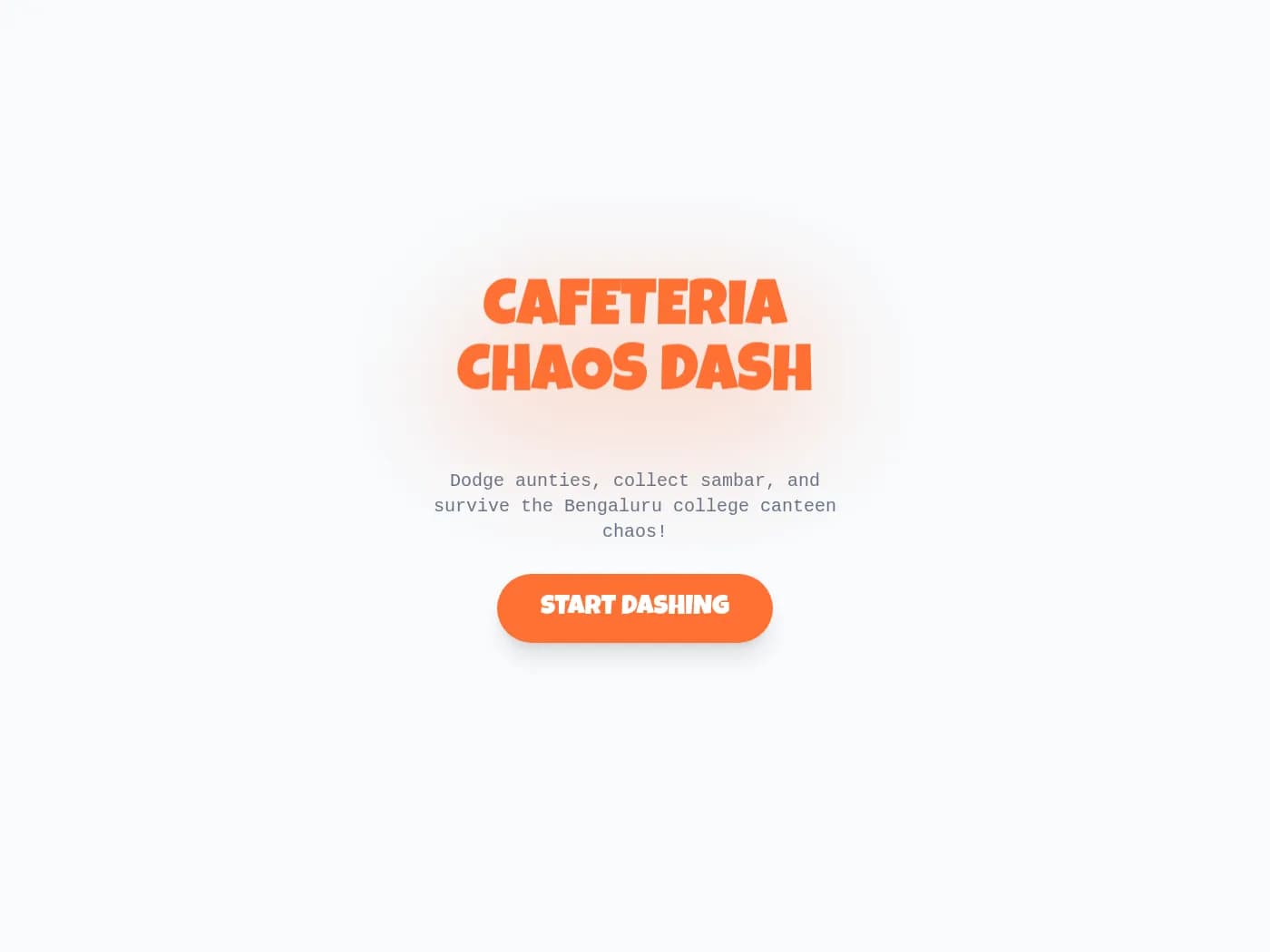 Cafeteria Chaos Dash
