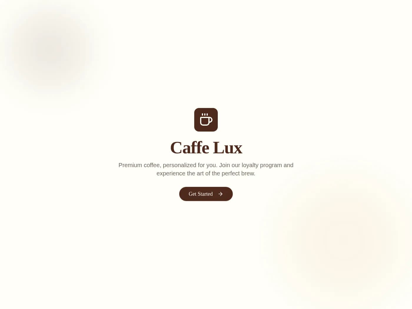 Caffe Lux Coffee Manager