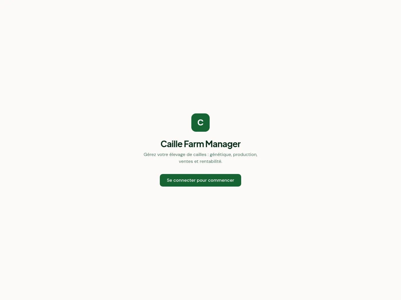 Caille Farm Manager