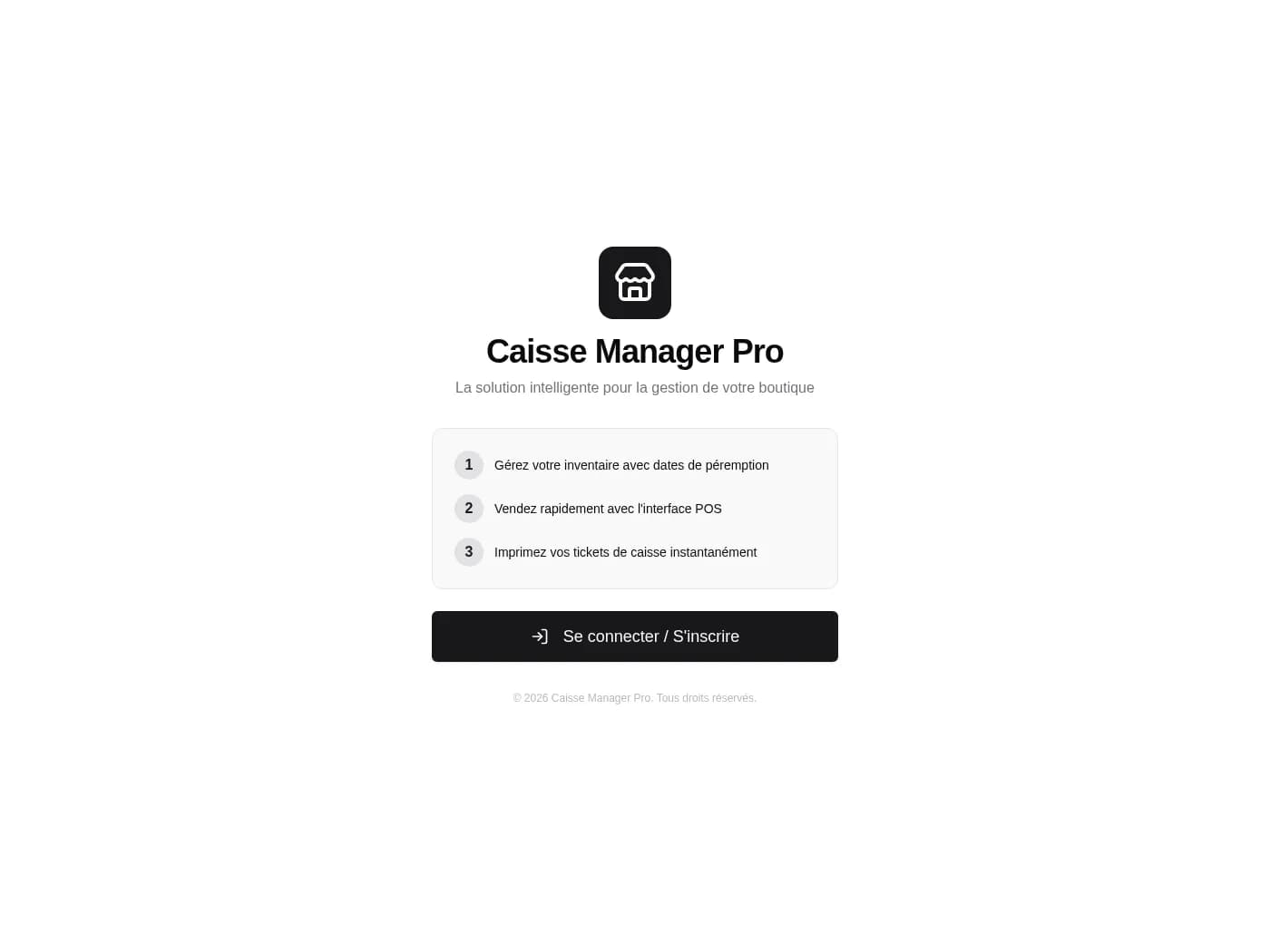 Caisse Manager Pro