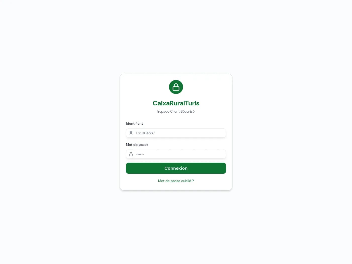 CaixaRuralTuris Client Portal