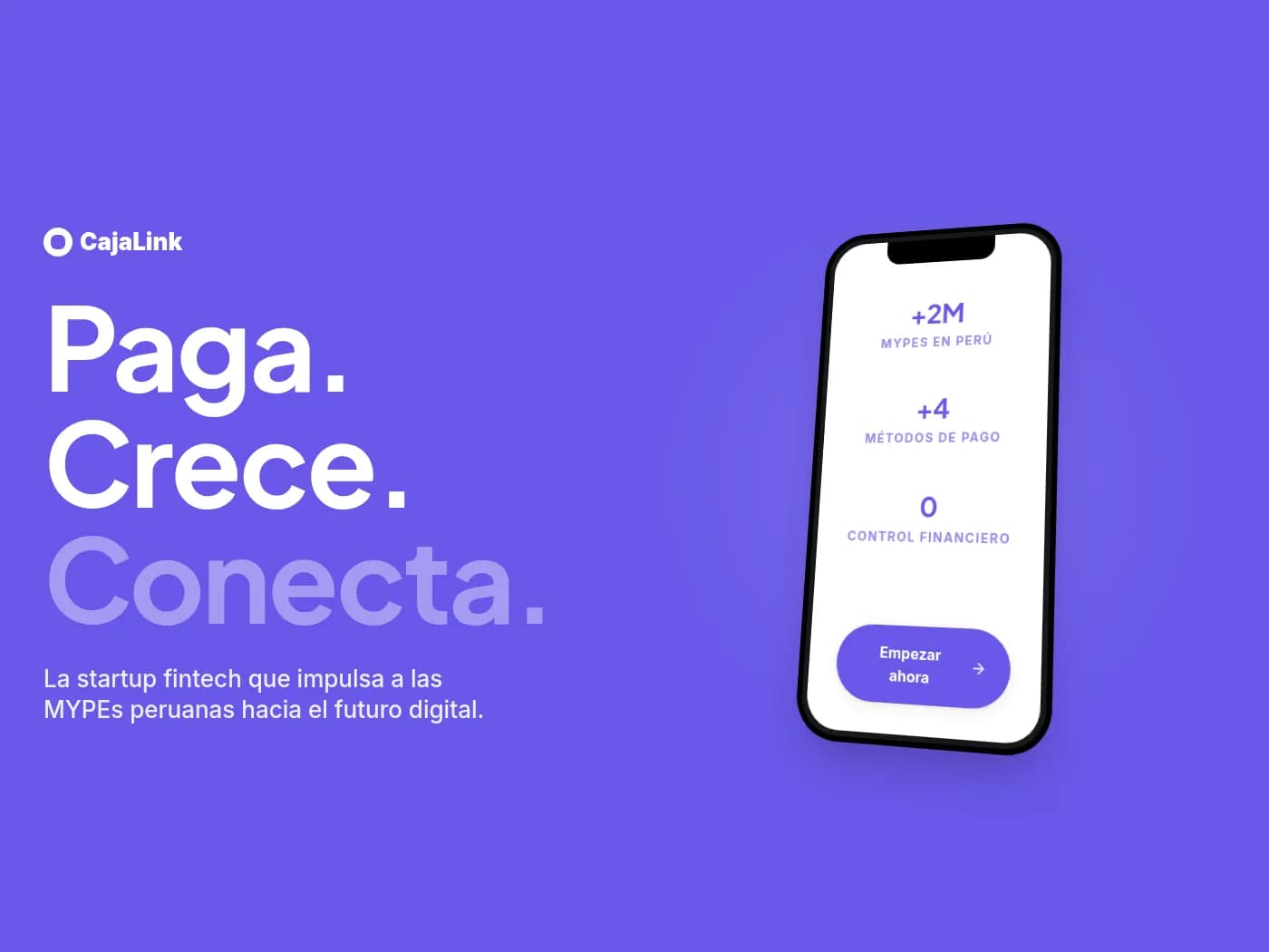 CajaLink Fintech Landing