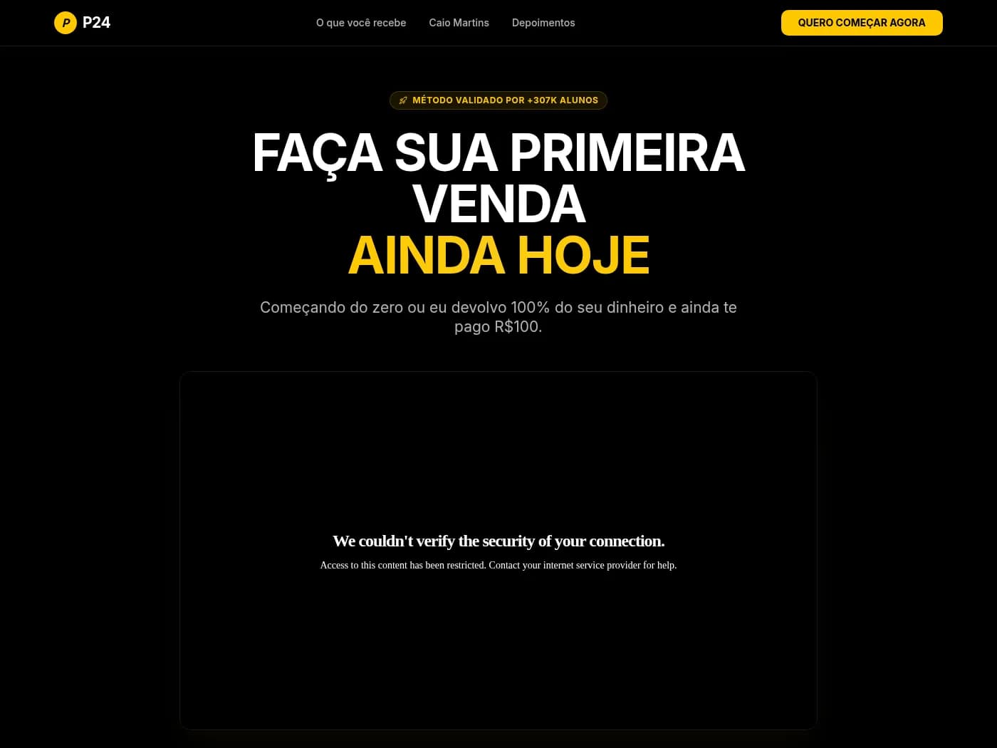 Cakto Landing Page Clone