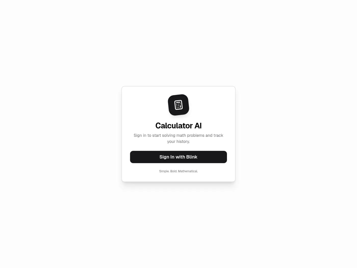 Calculator AI Bot