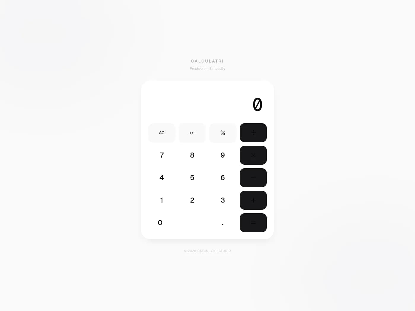 Calculatrice Web Simple
