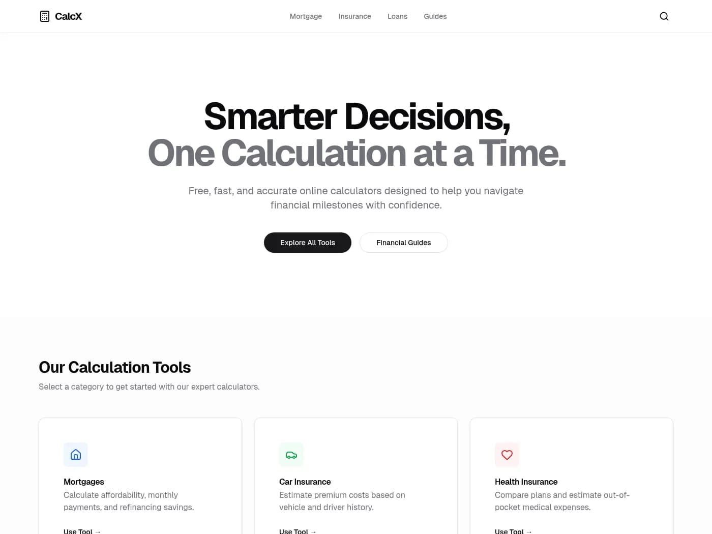 CalcX Online Calculators