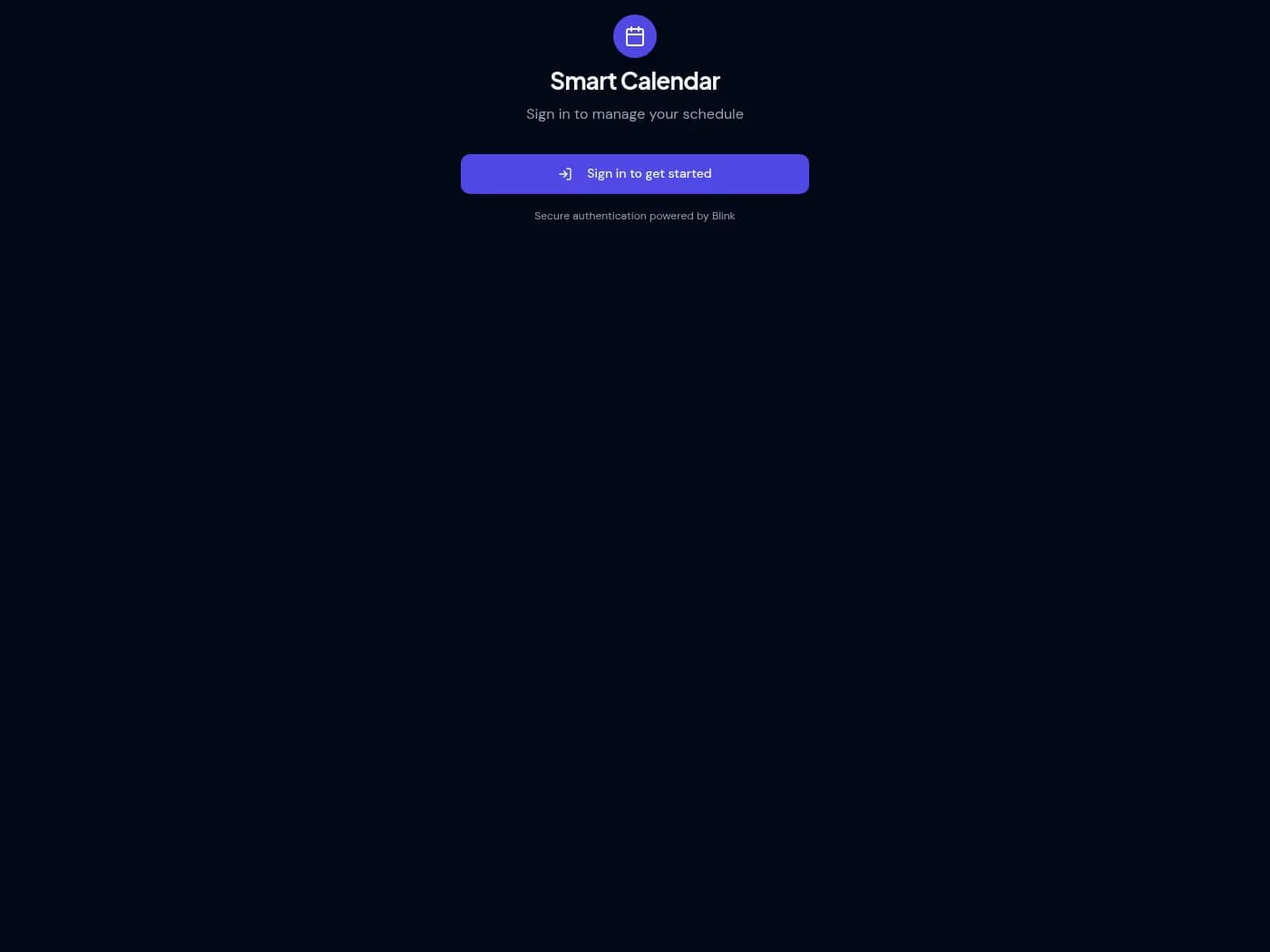 Smart Calendar App