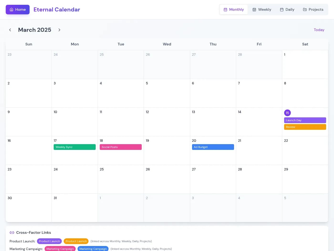 Eternal Calendar