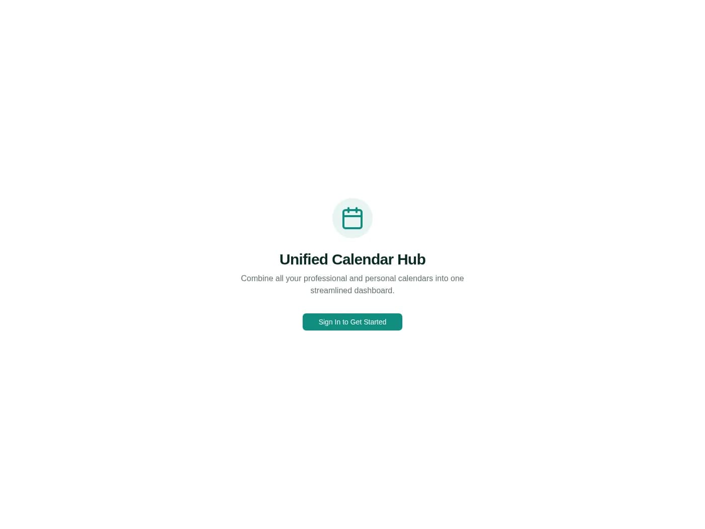 Unified Calendar Hub