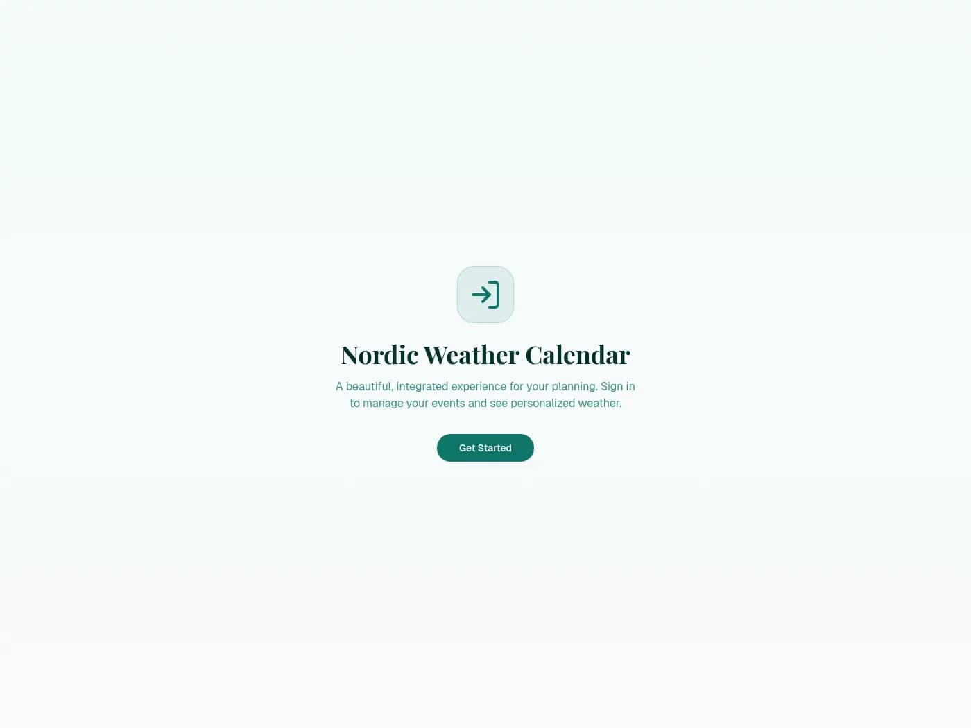 Yearly Weather Calendar