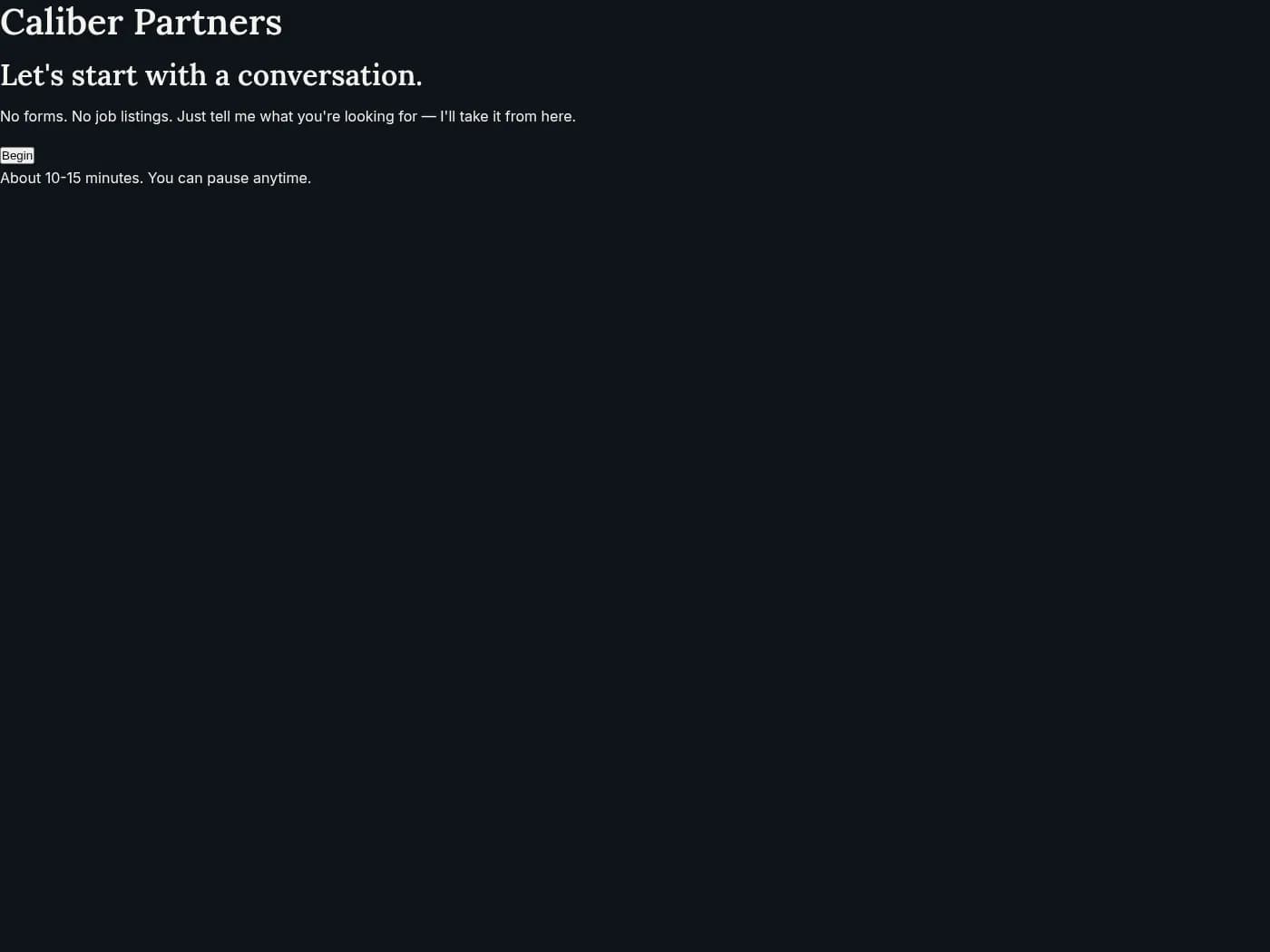 Caliber Voice AI Intake