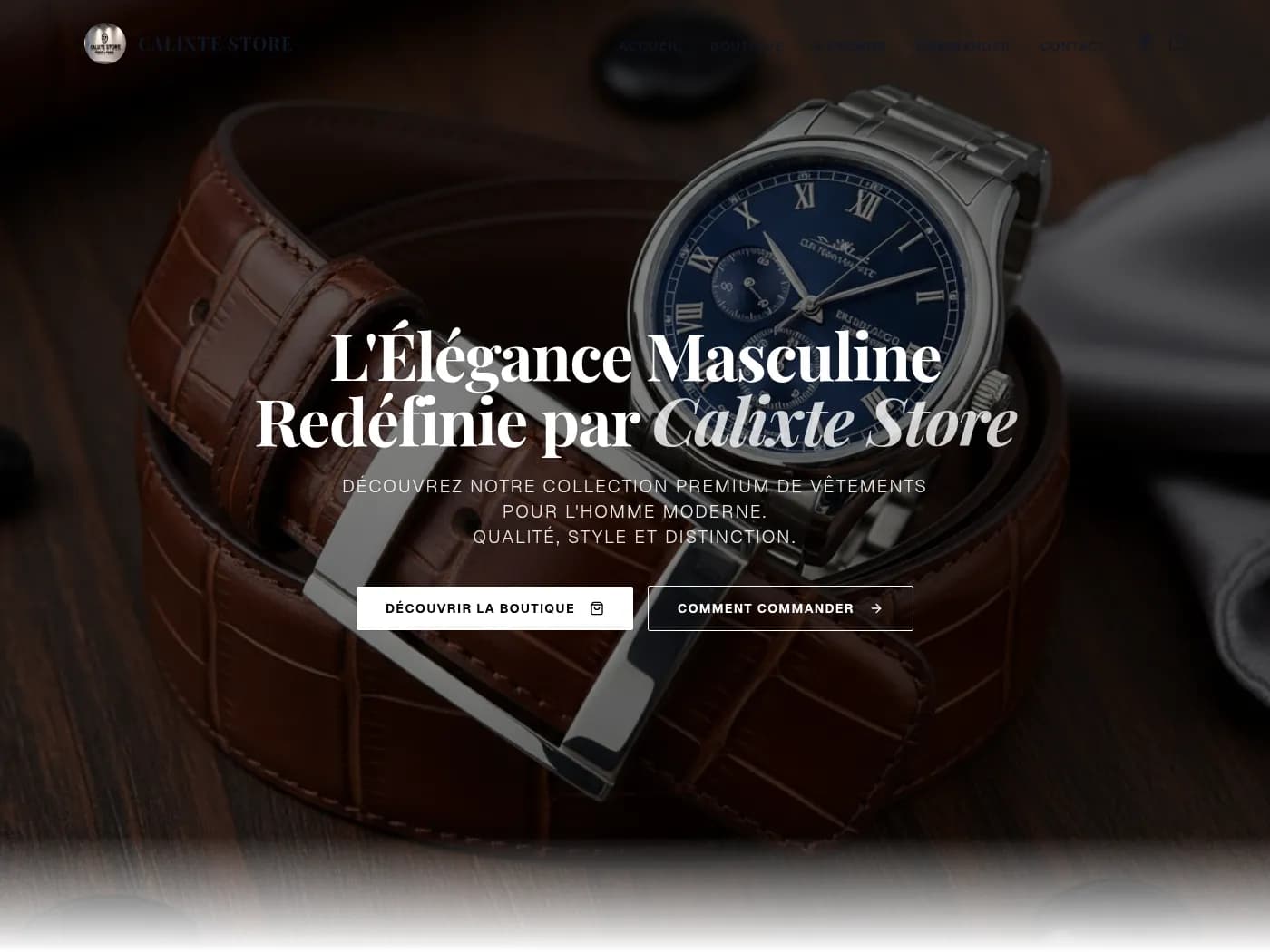 Calixte Store Web Boutique