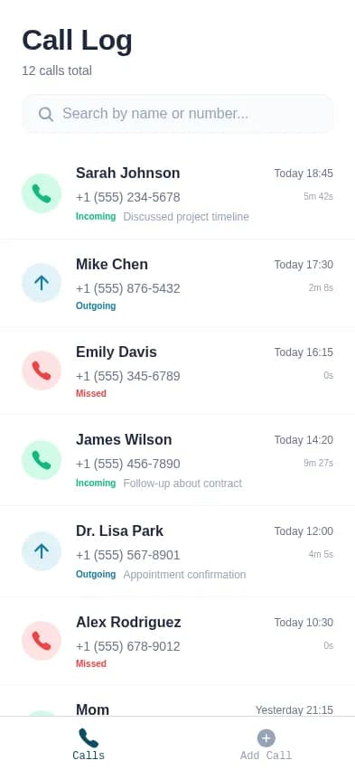 Call Log Editor