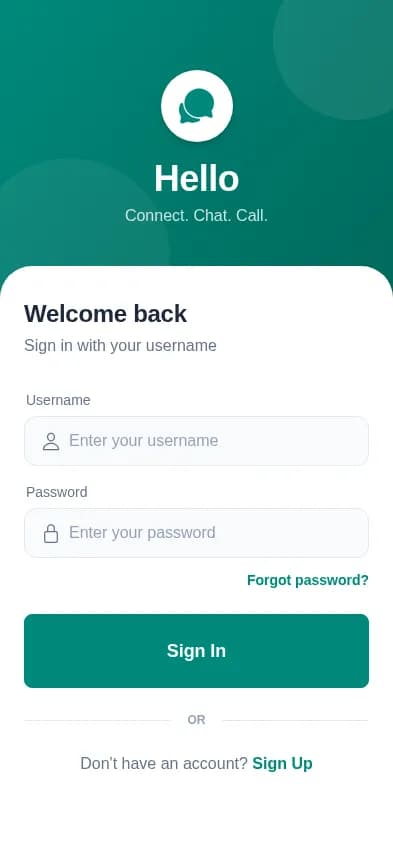 CallConnect Chat App