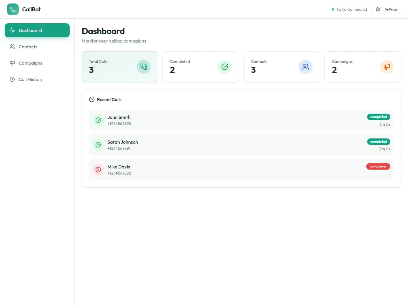 CallBot Automation