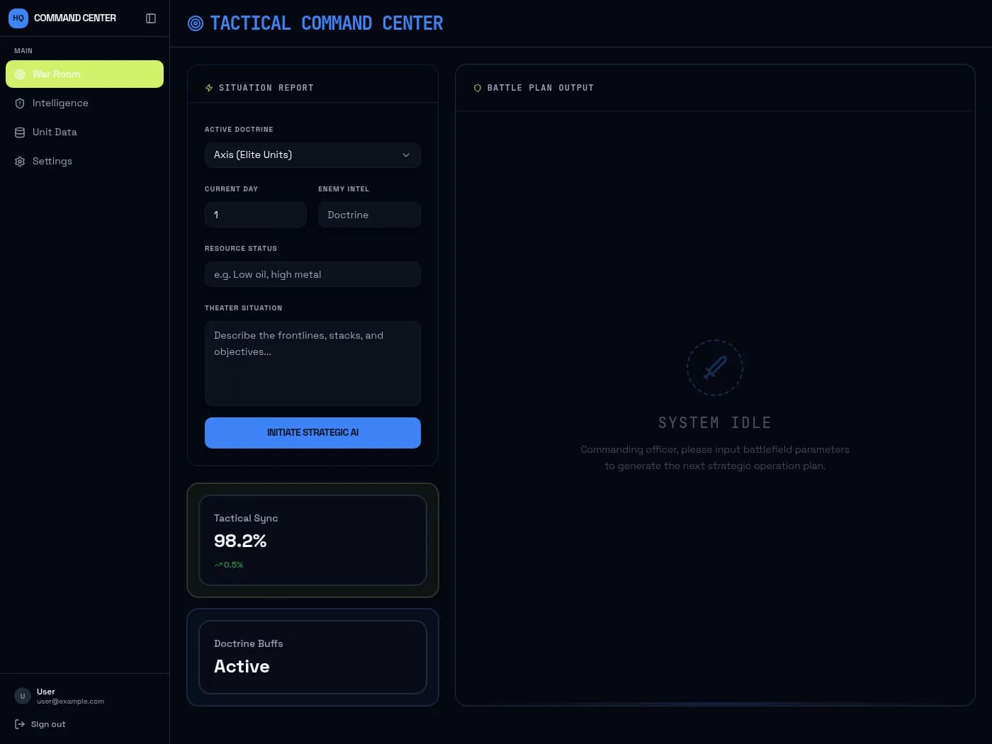 Call of War Optimizer