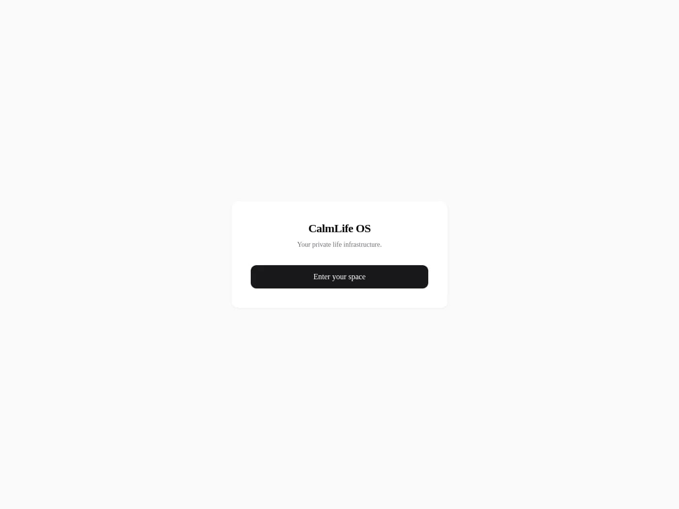 CalmLife OS