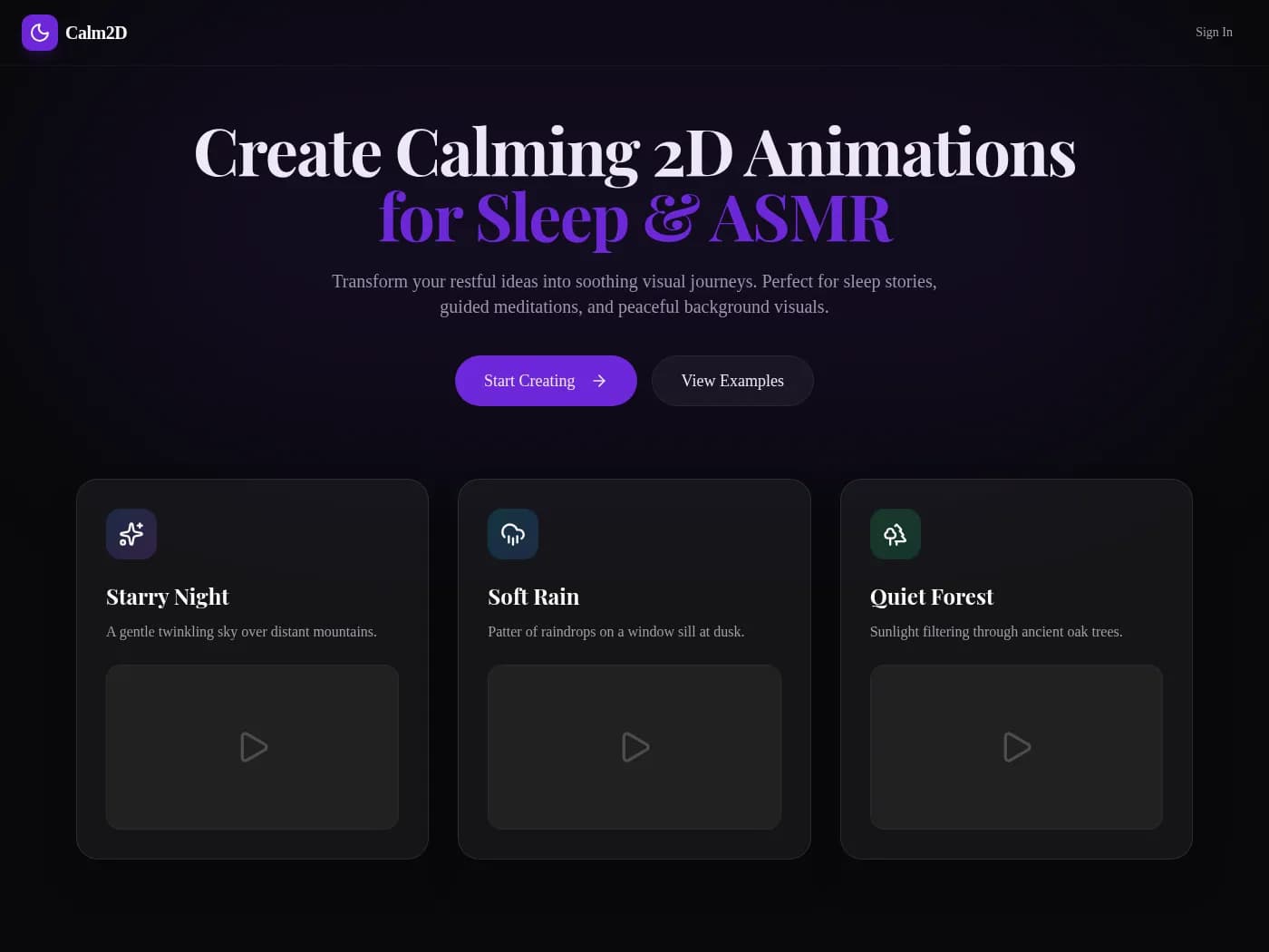 Calm2D Animator